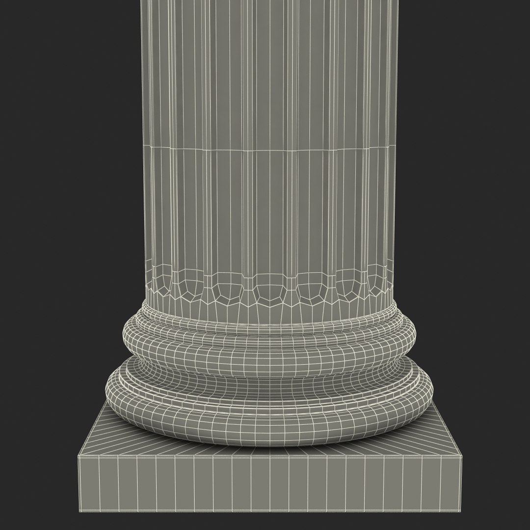 3d model of ionic order column