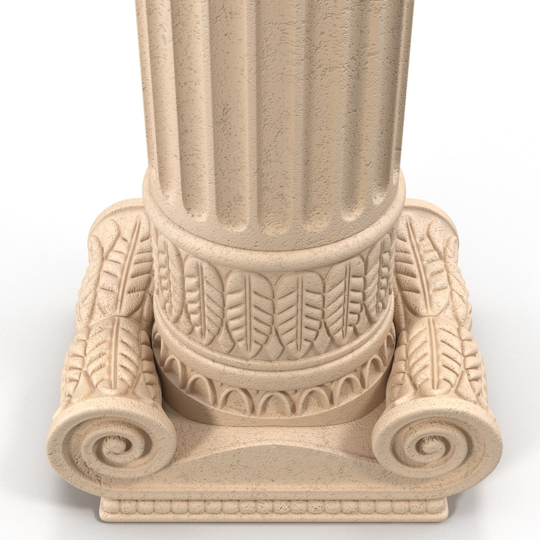 3d Model Of Ionic Order Column