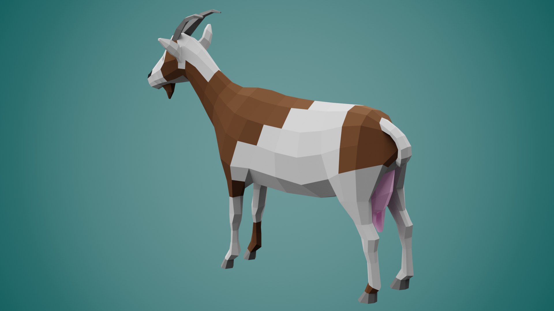3D Model Stylized Lowpoly GOAT - TurboSquid 2185971