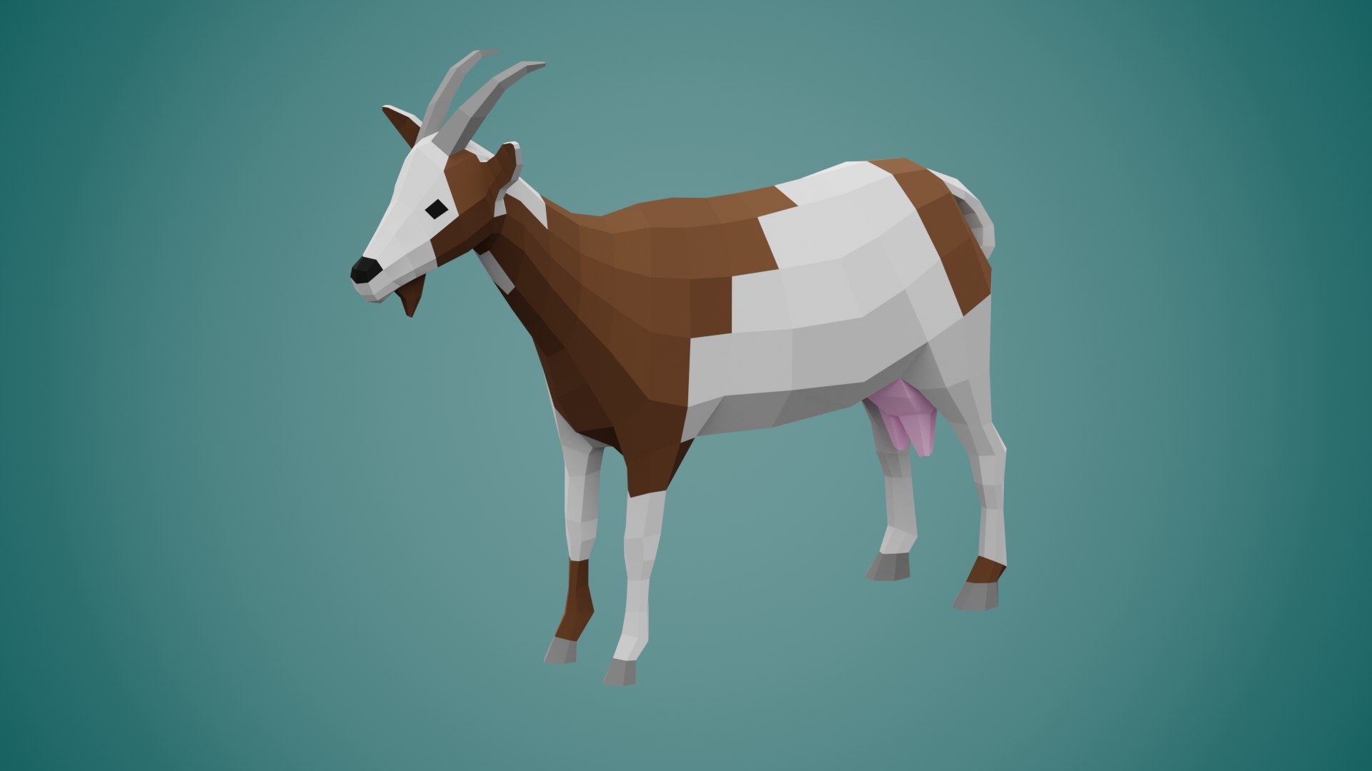 3D Model Stylized Lowpoly GOAT - TurboSquid 2185971