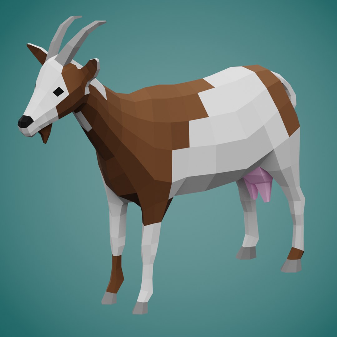 3D Model Stylized Lowpoly GOAT - TurboSquid 2185971