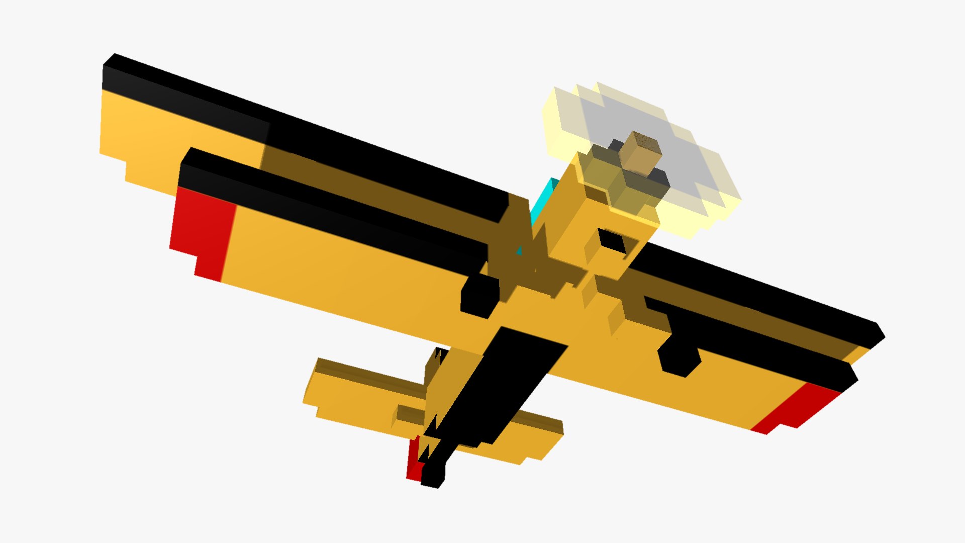 An-2 pixelated 3D model - TurboSquid 1904517