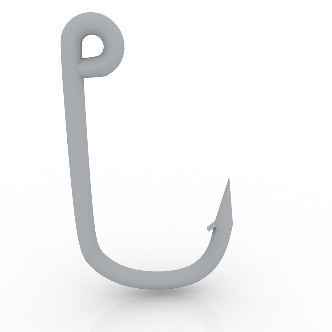 fishing hooks 3d model