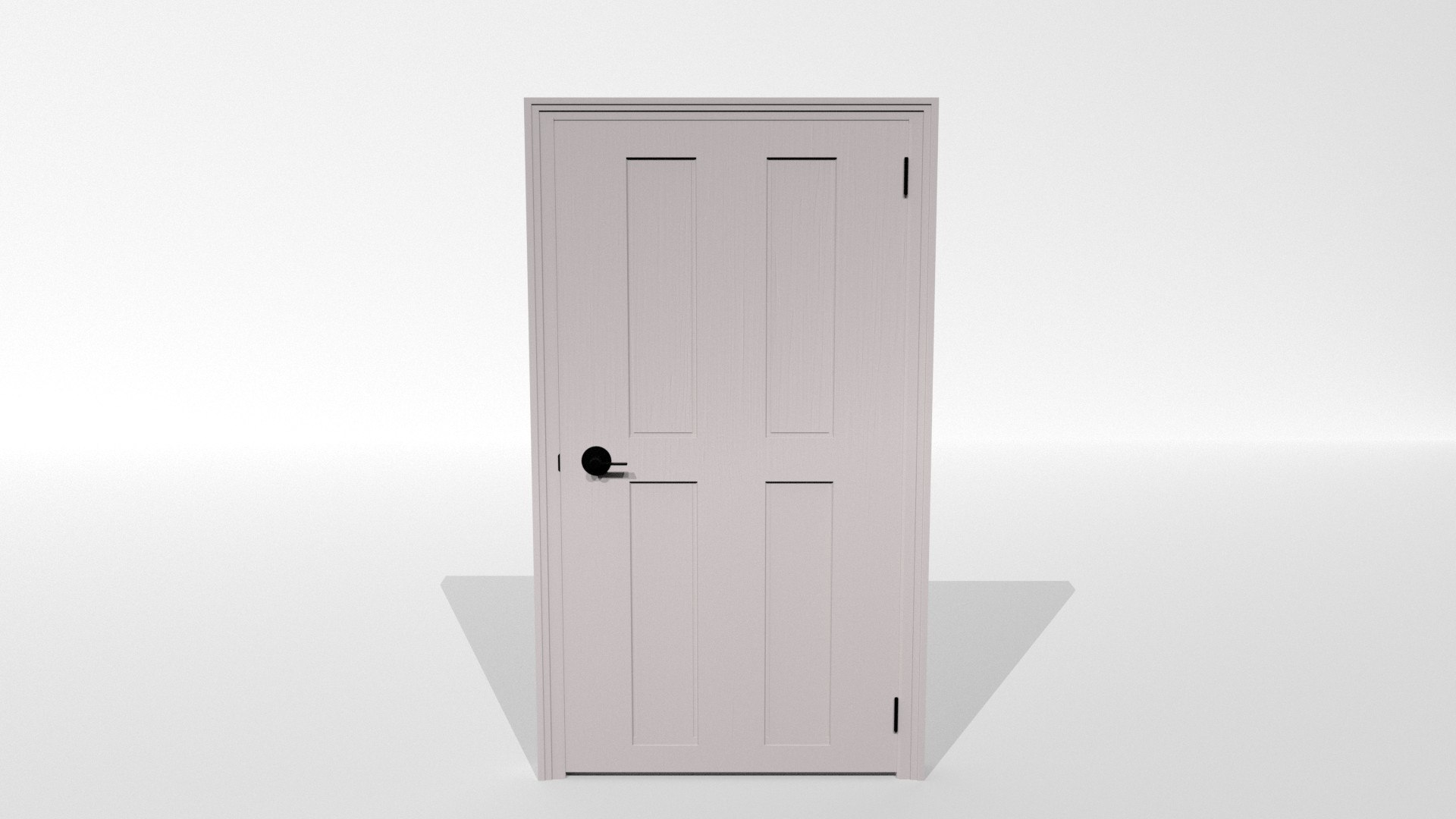 3D model simple wooden door interior - TurboSquid 1317253