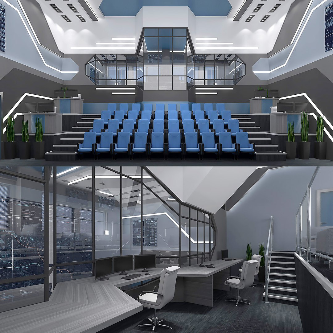 Control Room 3D Model - TurboSquid 1960202