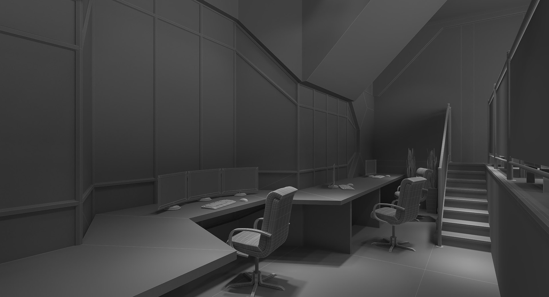Control Room 3D Model - TurboSquid 1960202