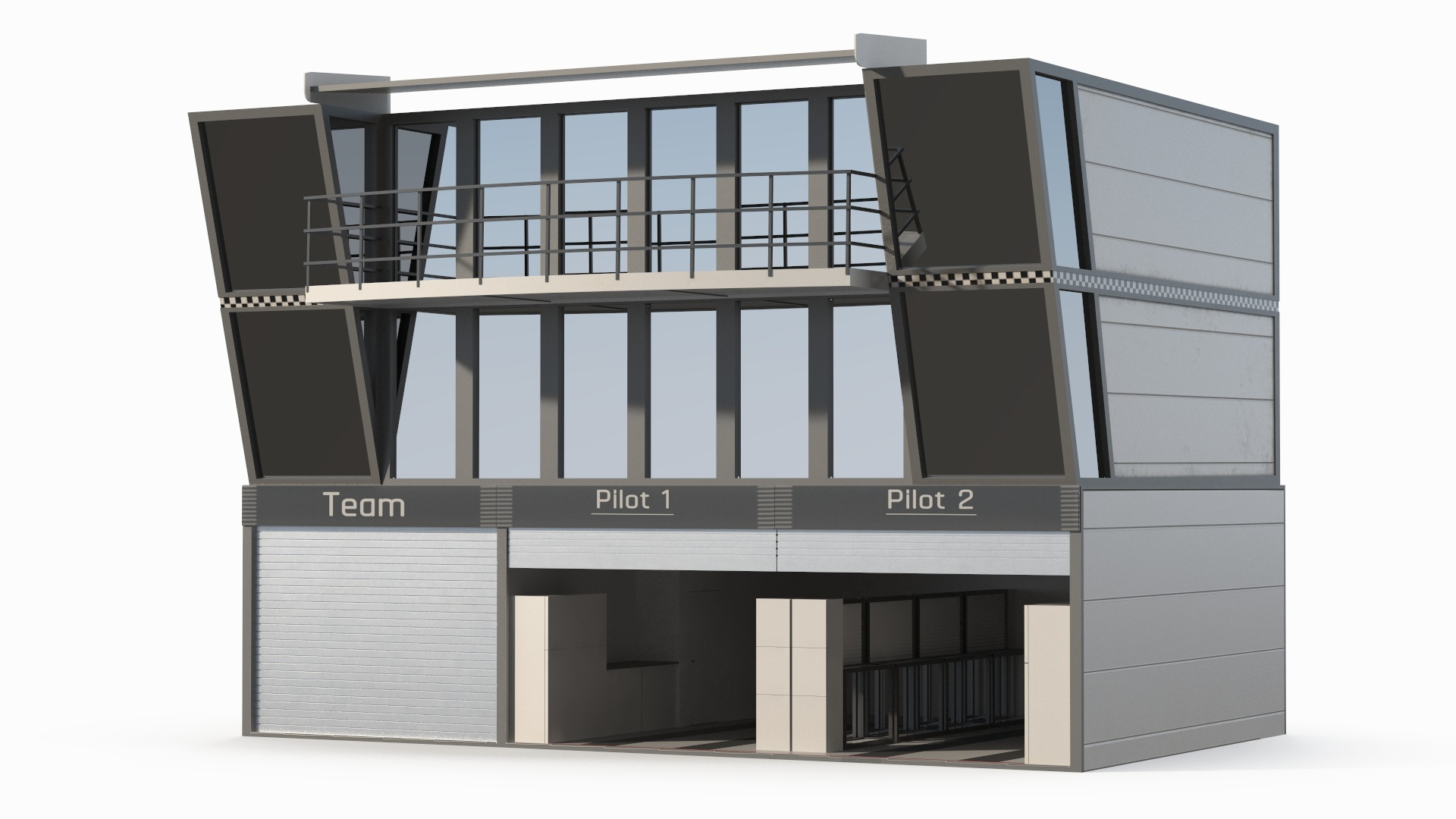 Pit Stop Racer Garage 3D model - TurboSquid 2183308