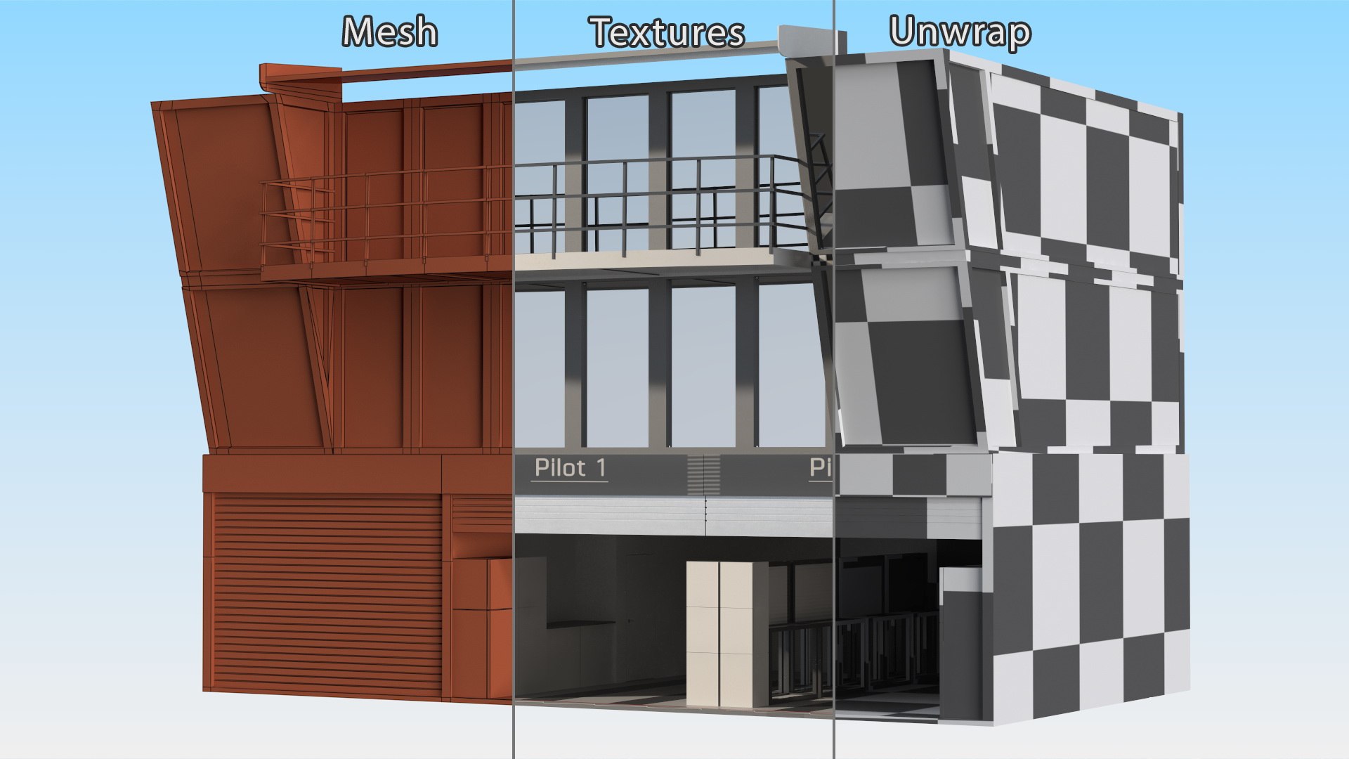 Pit Stop Racer Garage 3D model - TurboSquid 2183308