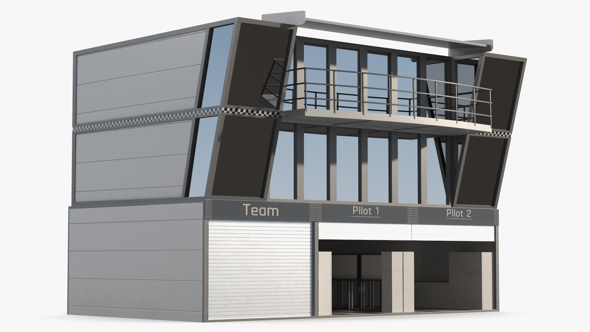 Pit Stop Racer Garage 3D model - TurboSquid 2183308
