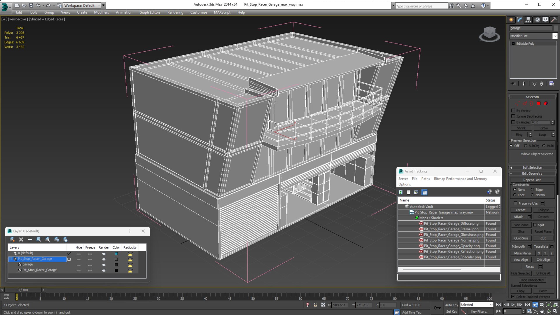 Pit Stop Racer Garage 3D model - TurboSquid 2183308