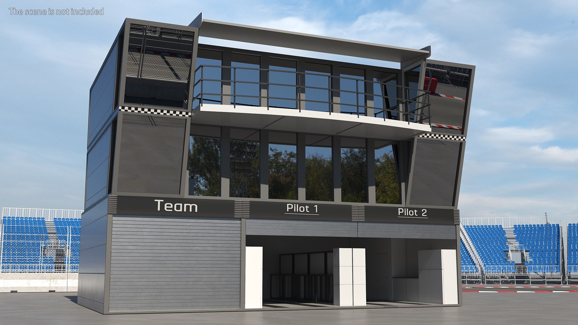 Pit Stop Racer Garage 3D model - TurboSquid 2183308