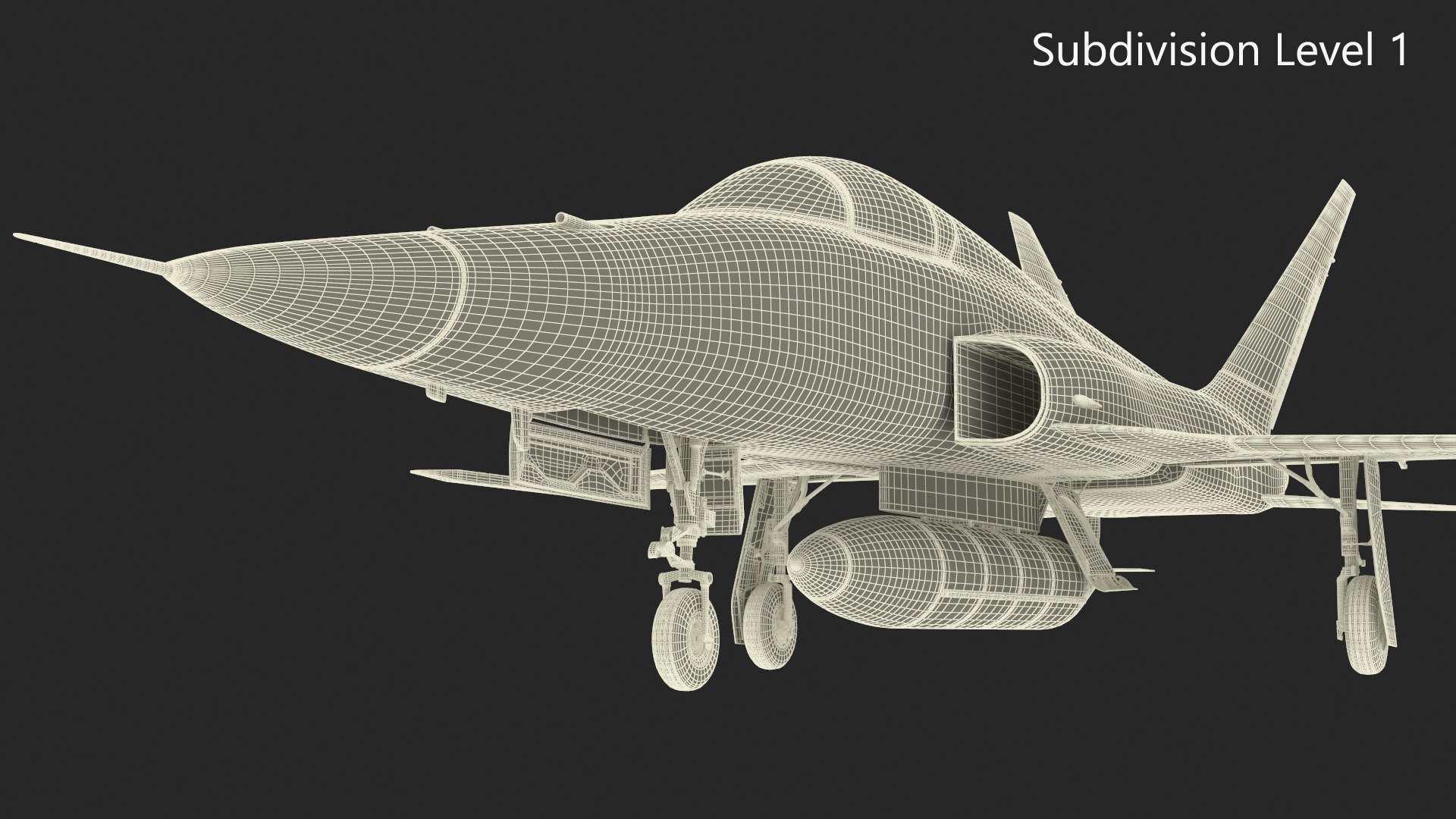 3D Iranian HESA Saeqeh Fighter Aircraft Simplified - TurboSquid 2316336