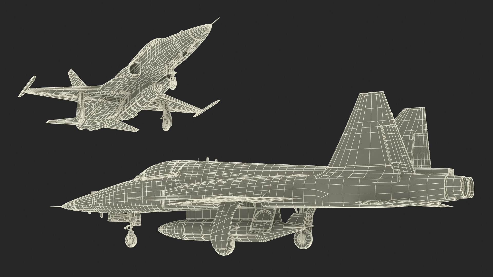 3D Iranian HESA Saeqeh Fighter Aircraft Simplified - TurboSquid 2316336