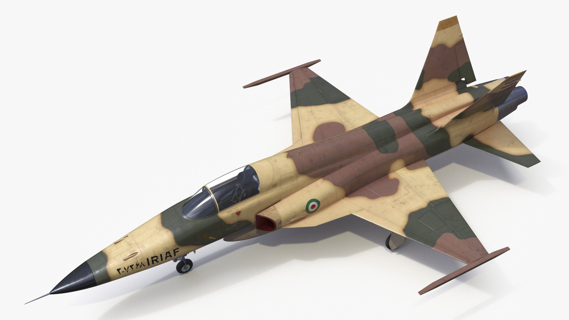 3D Iranian HESA Saeqeh Fighter Aircraft Simplified - TurboSquid 2316336