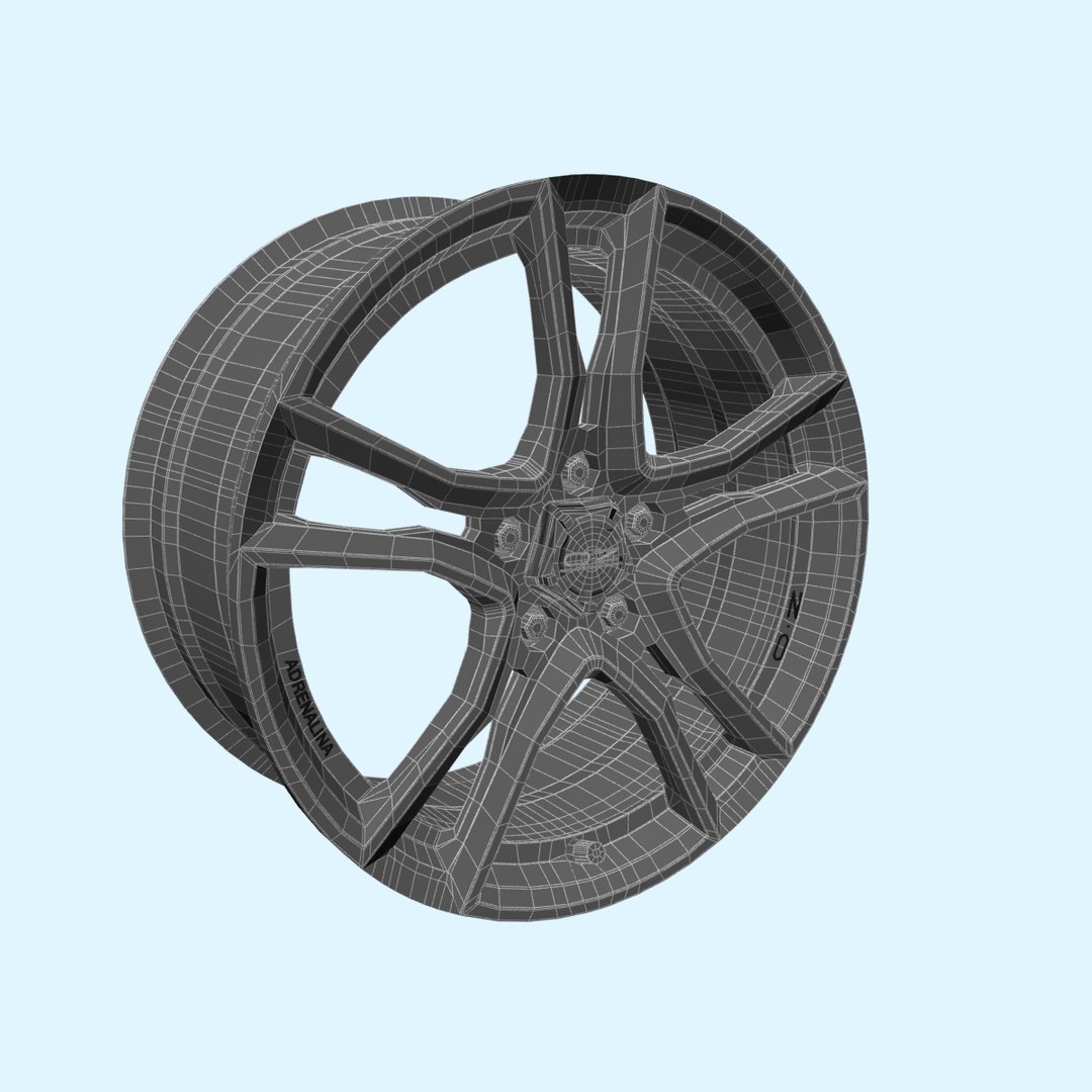 car rim 3d obj