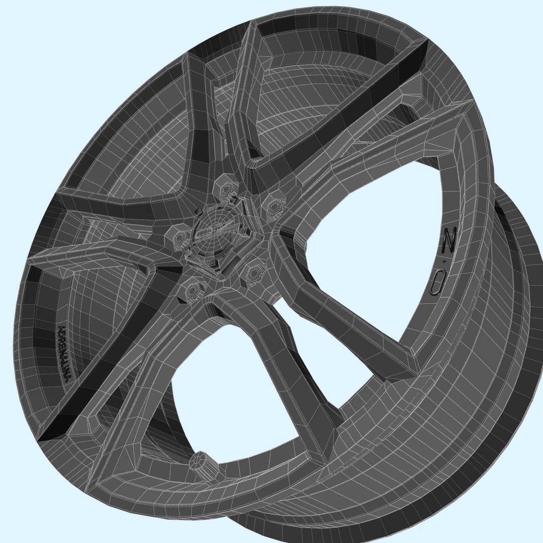 car rim 3d obj