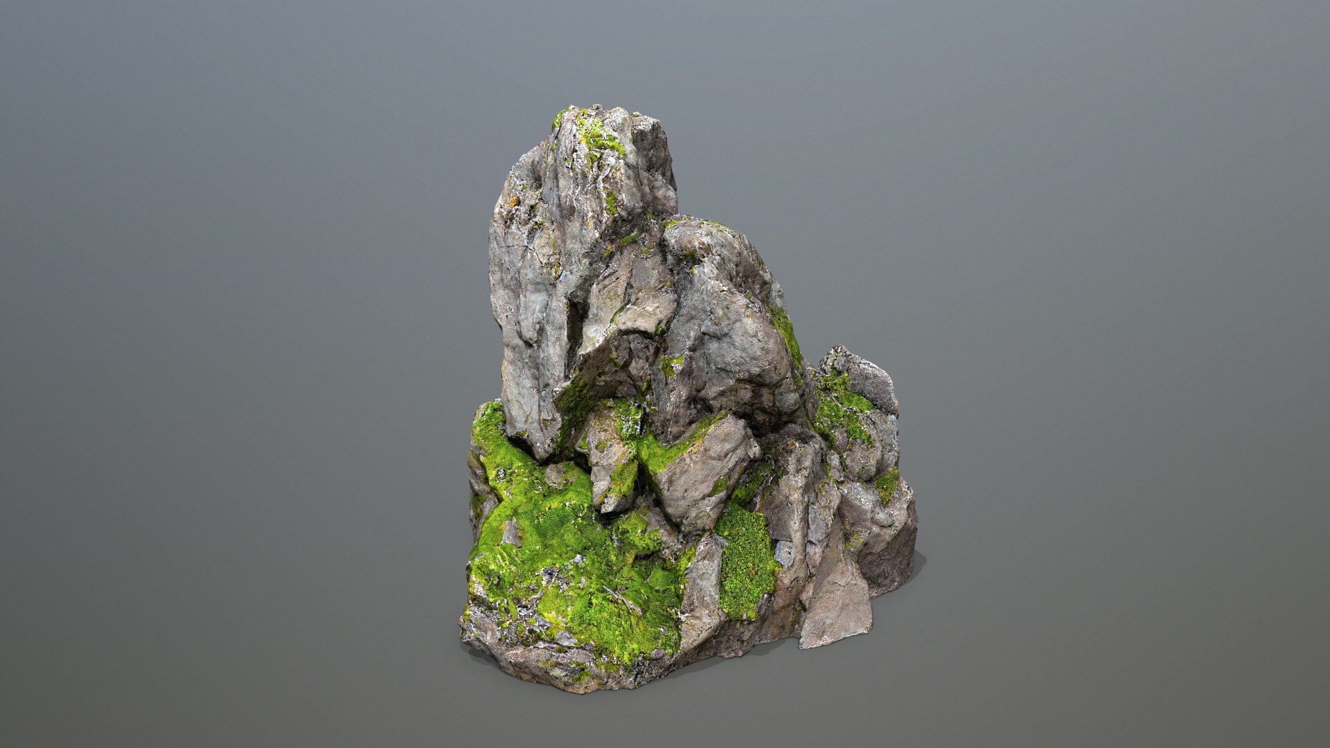 3D Mossy Cliff Rocks - TurboSquid 2282721