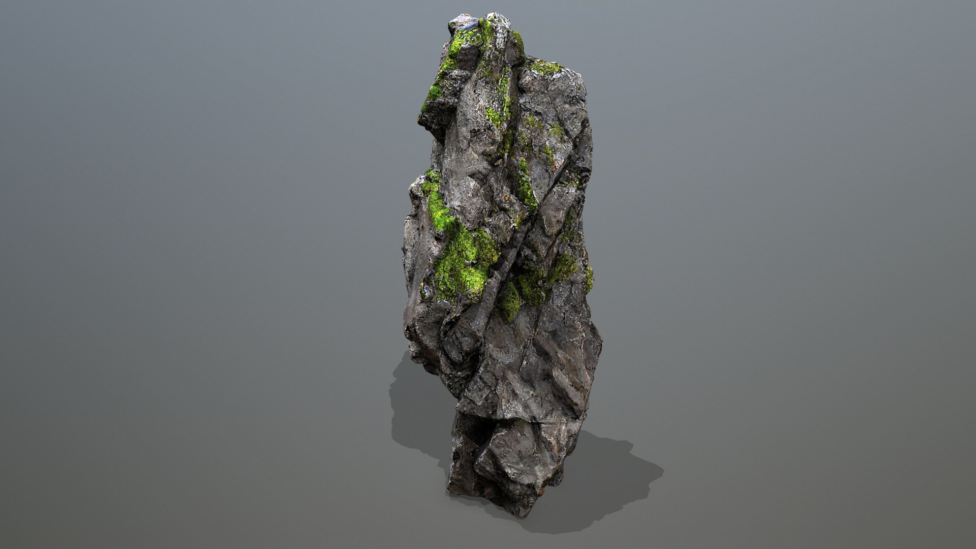 3D Mossy Cliff Rocks - TurboSquid 2282721