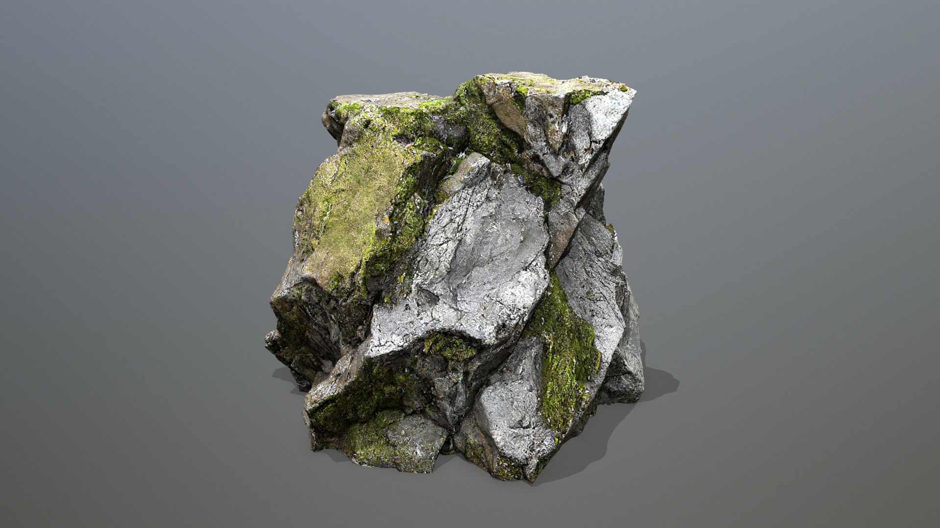 3D Mossy Cliff Rocks - TurboSquid 2282721