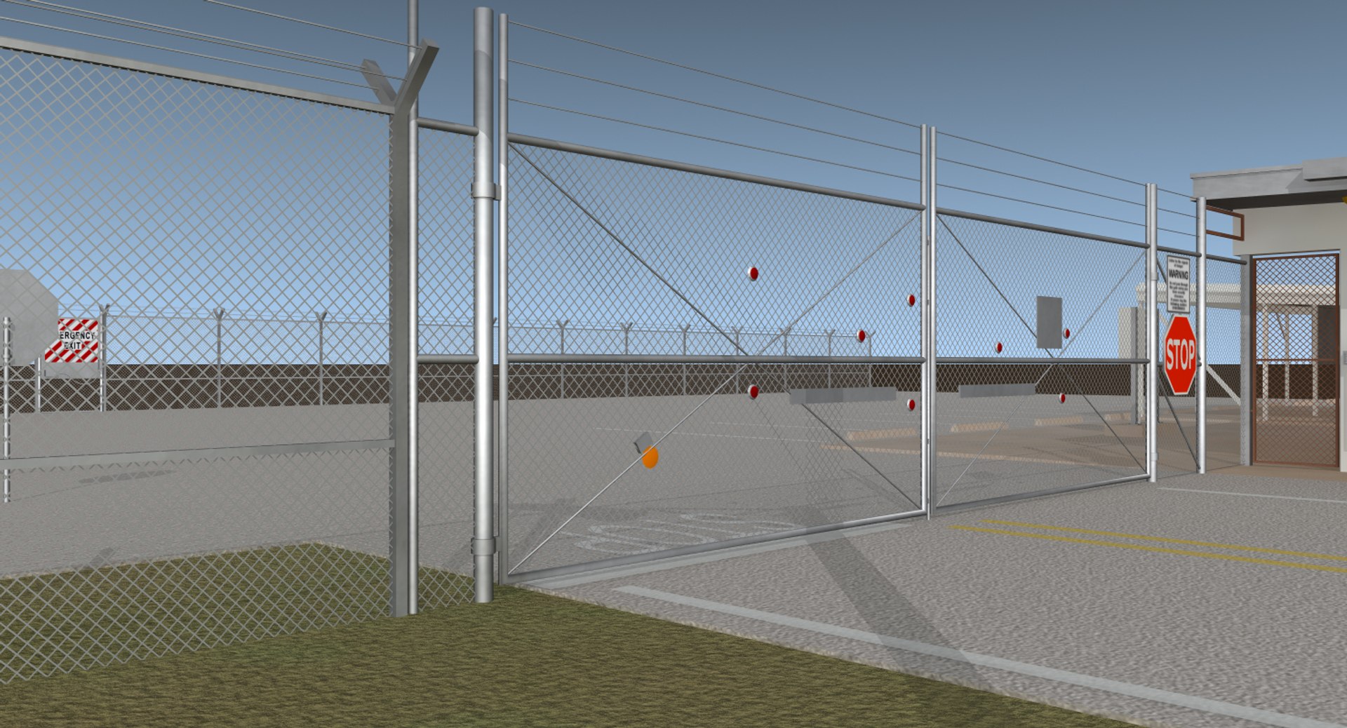 3d fbx gatehouse gates