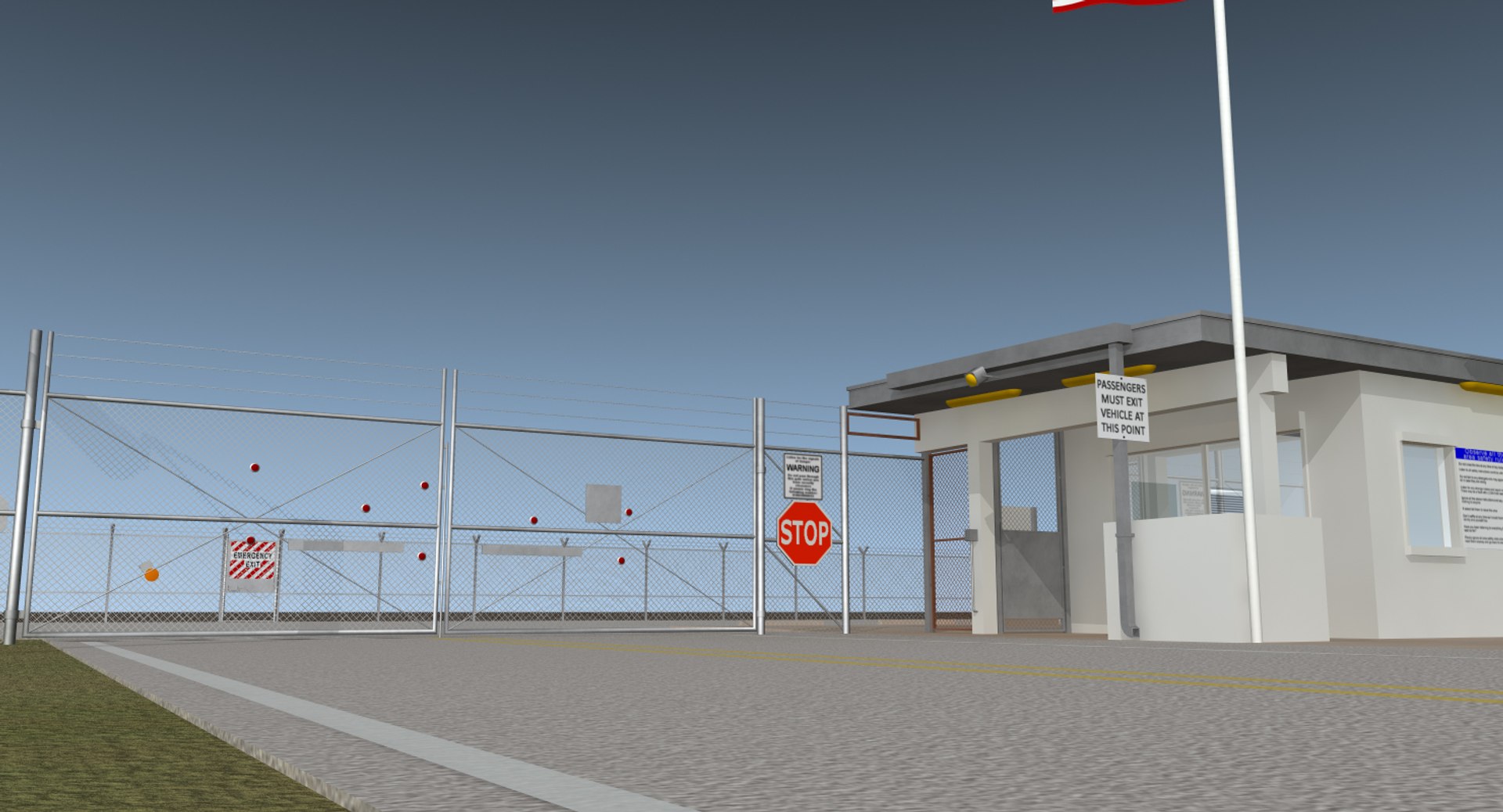 3d fbx gatehouse gates