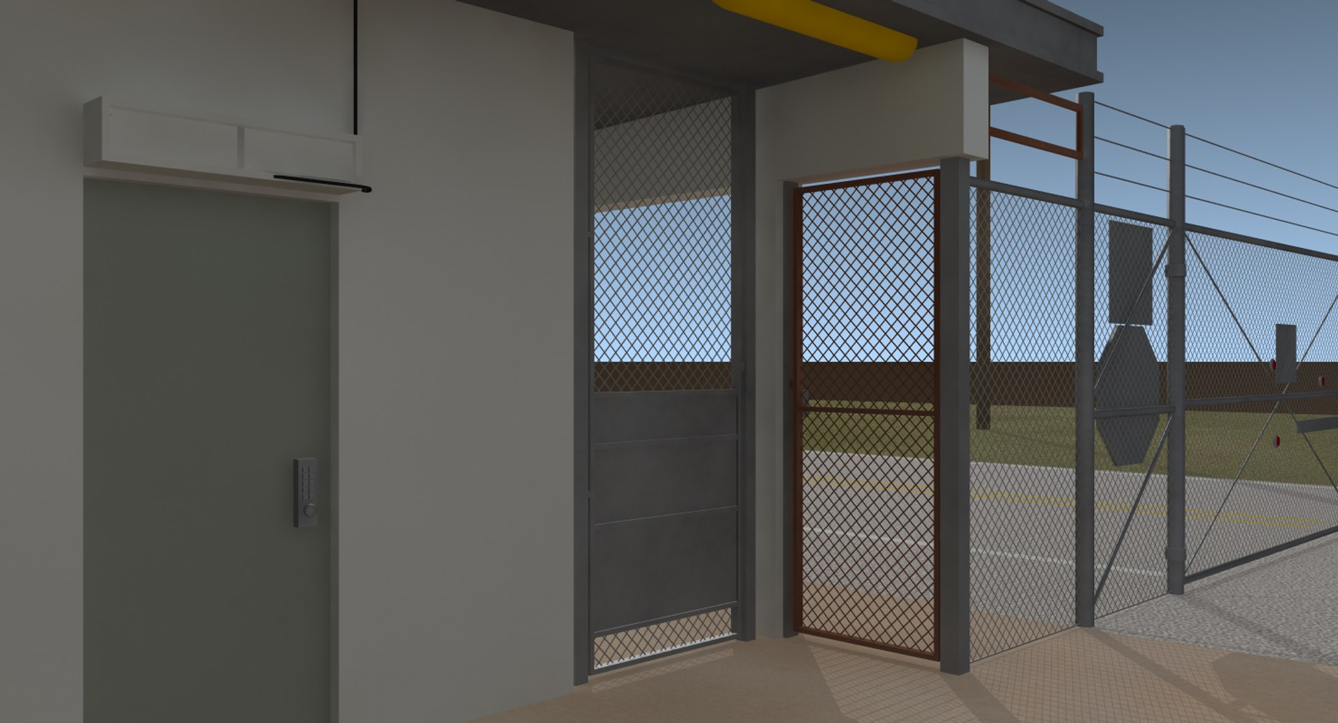 3d fbx gatehouse gates