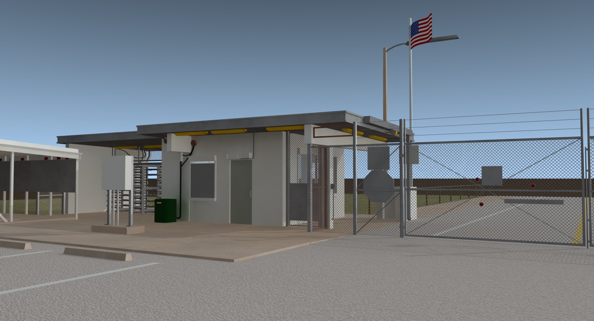 3d fbx gatehouse gates