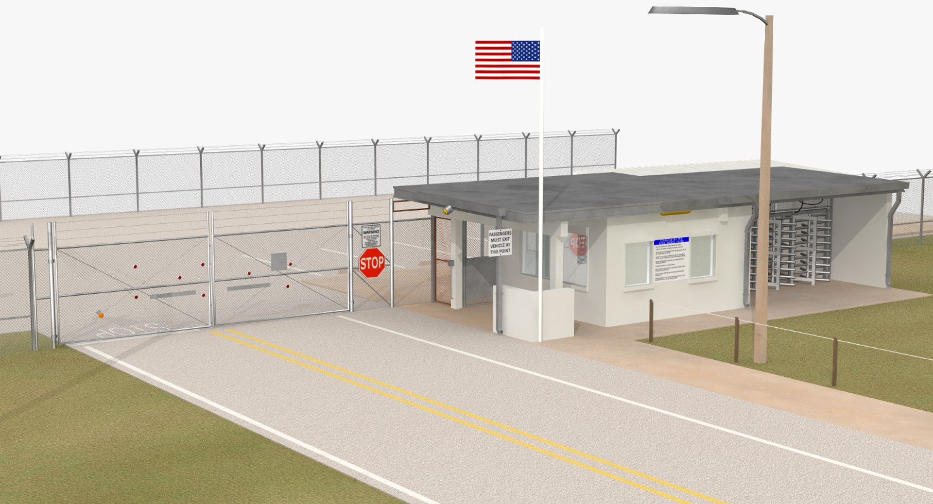 3d fbx gatehouse gates