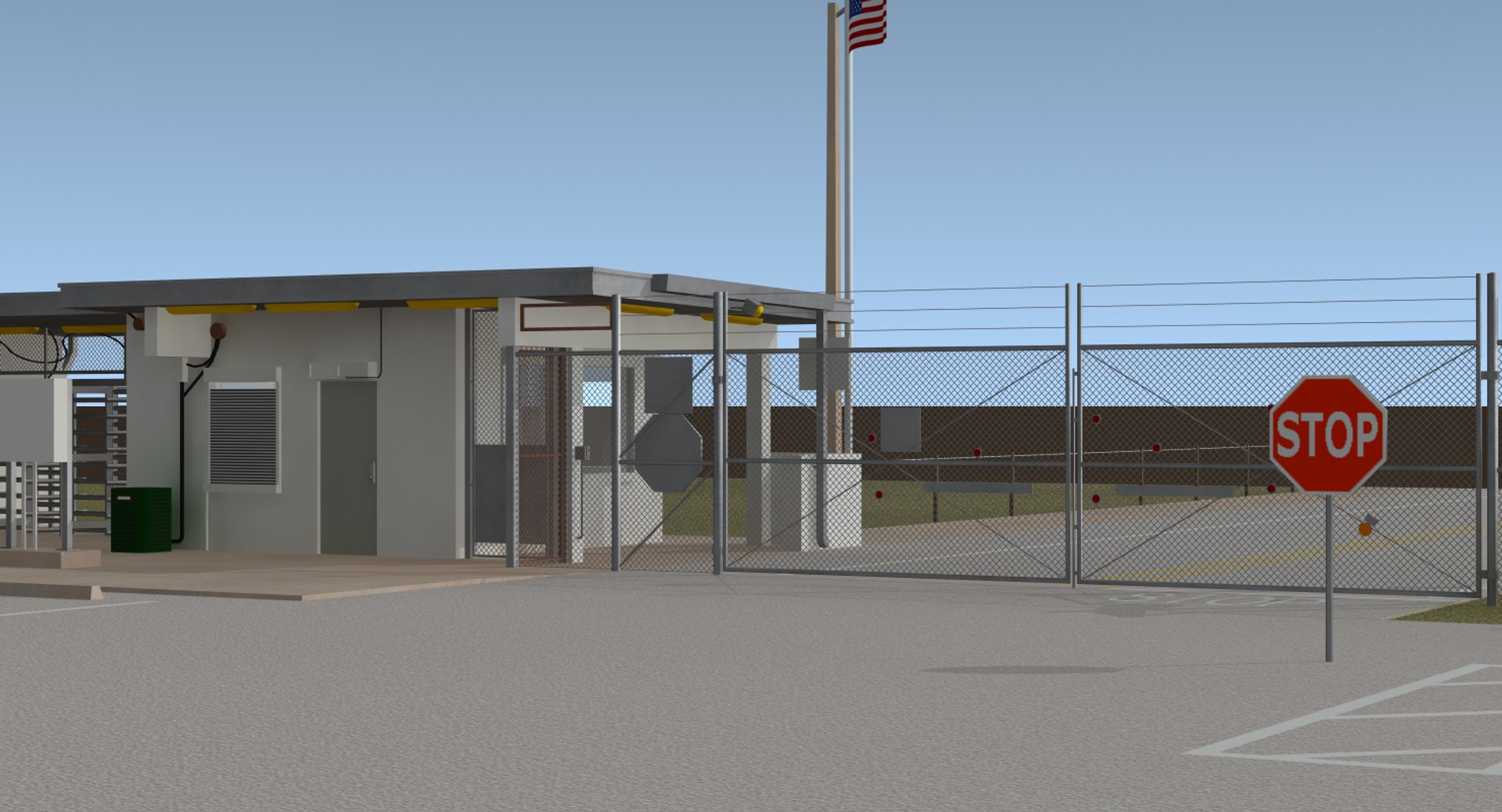 3d fbx gatehouse gates