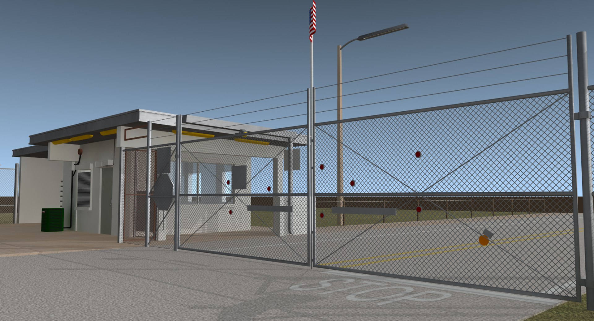 3d fbx gatehouse gates