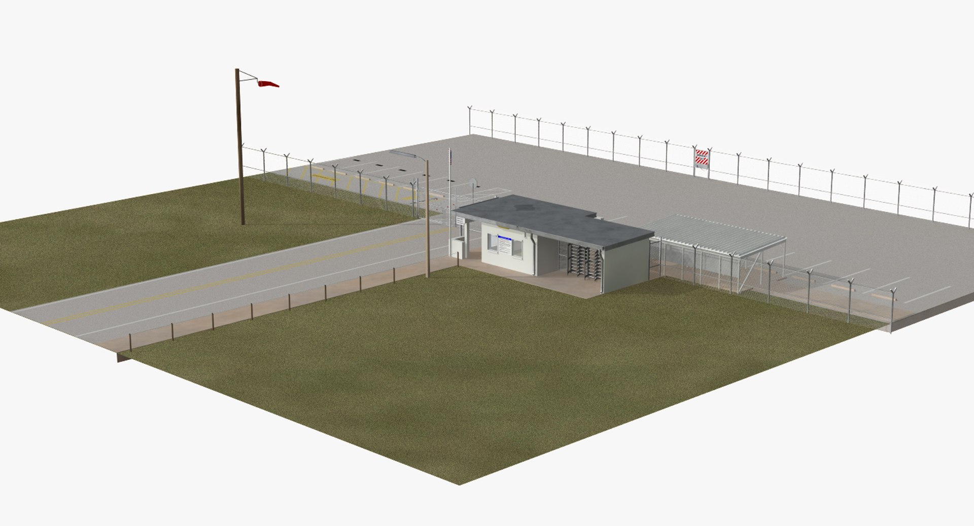 3d fbx gatehouse gates