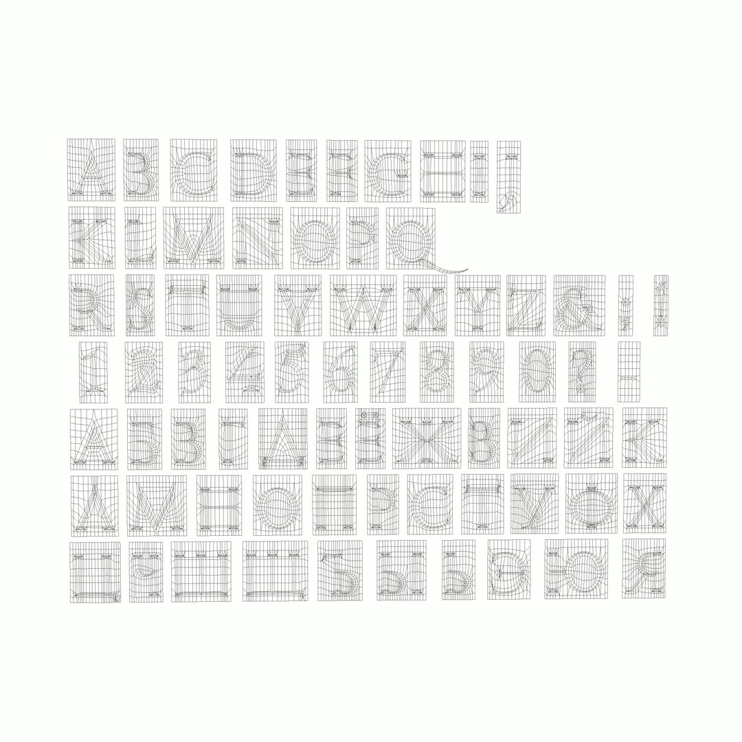 Roman Trajanic Font 3D Model - TurboSquid 2202198