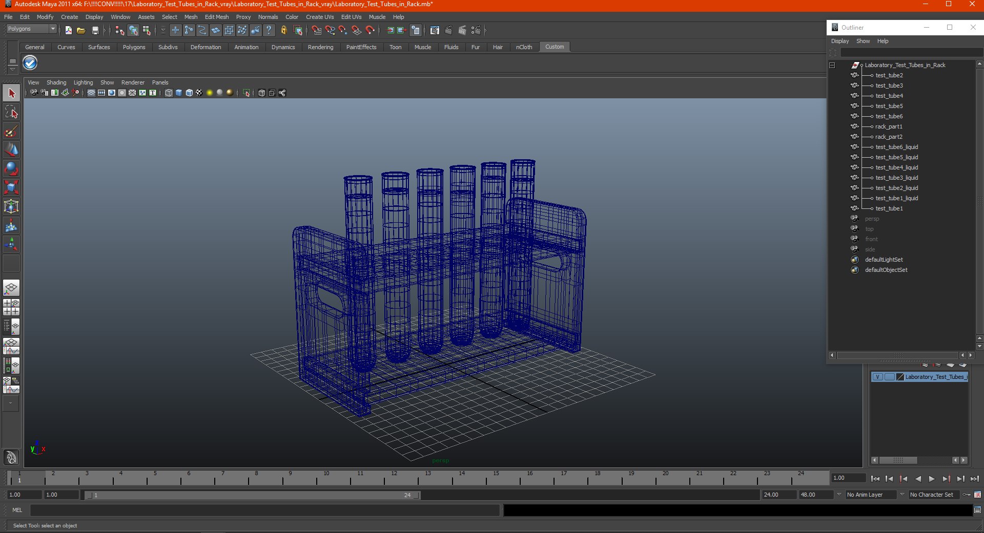3D Laboratory Test Tubes Rack - TurboSquid 1498105
