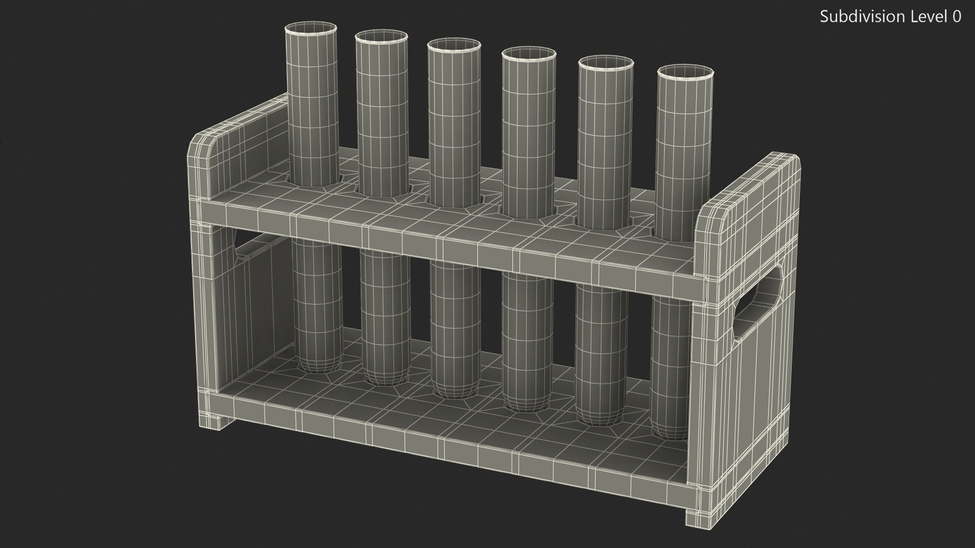 3D Laboratory Test Tubes Rack - TurboSquid 1498105