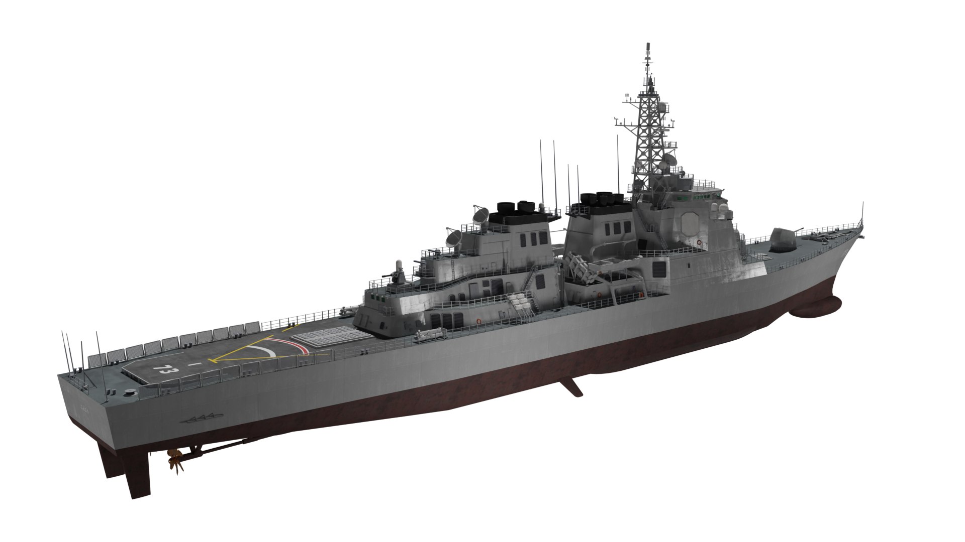 3D JMSDF Kongo class guild missile destroyer model - TurboSquid 2170383