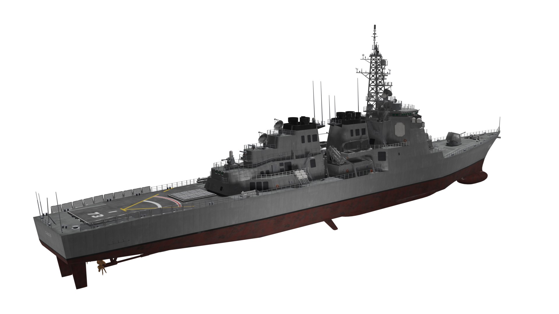 3D JMSDF Kongo Class Guild Missile Destroyer Model - TurboSquid 2170383