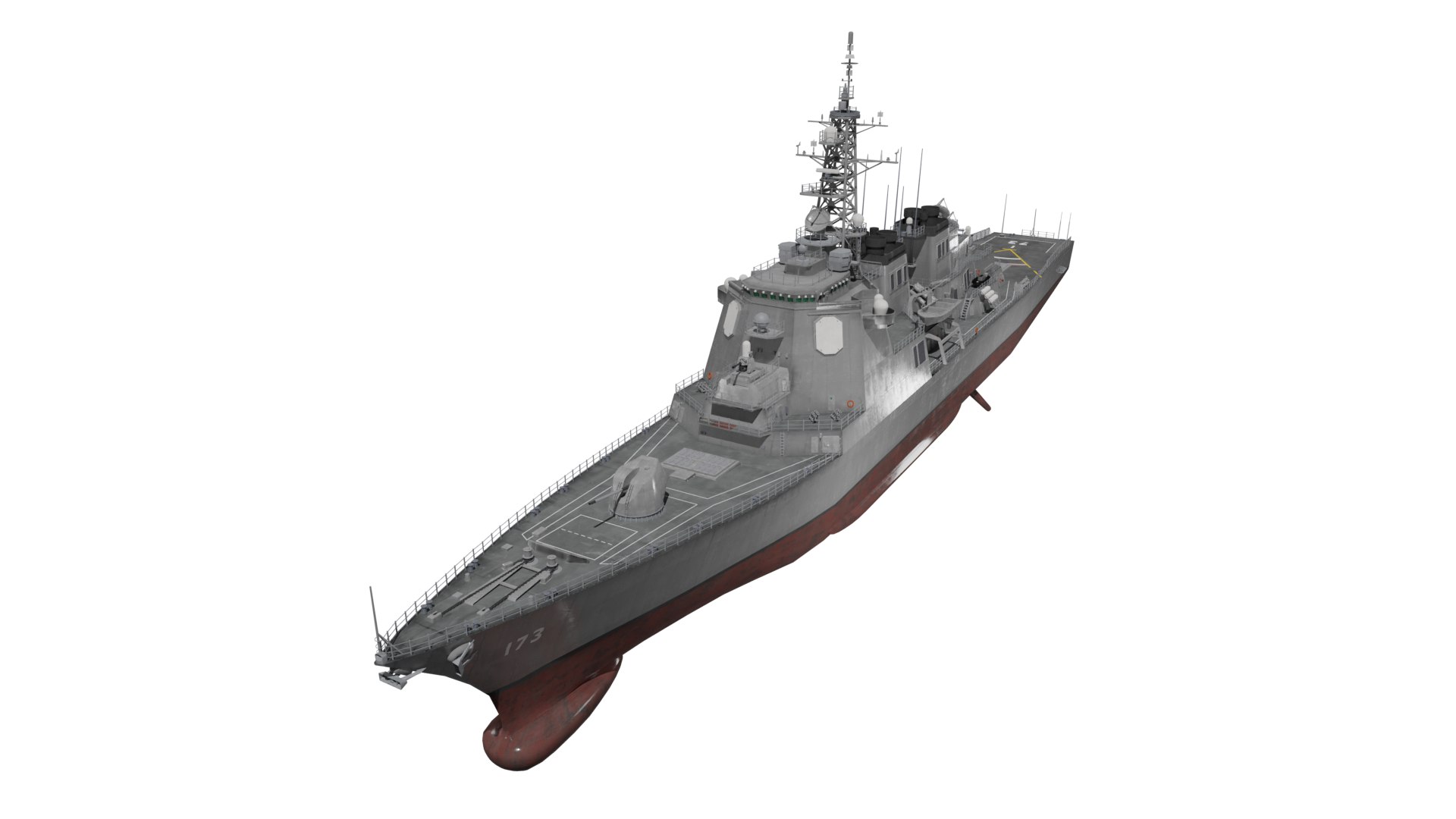 3D JMSDF Kongo Class Guild Missile Destroyer Model - TurboSquid 2170383