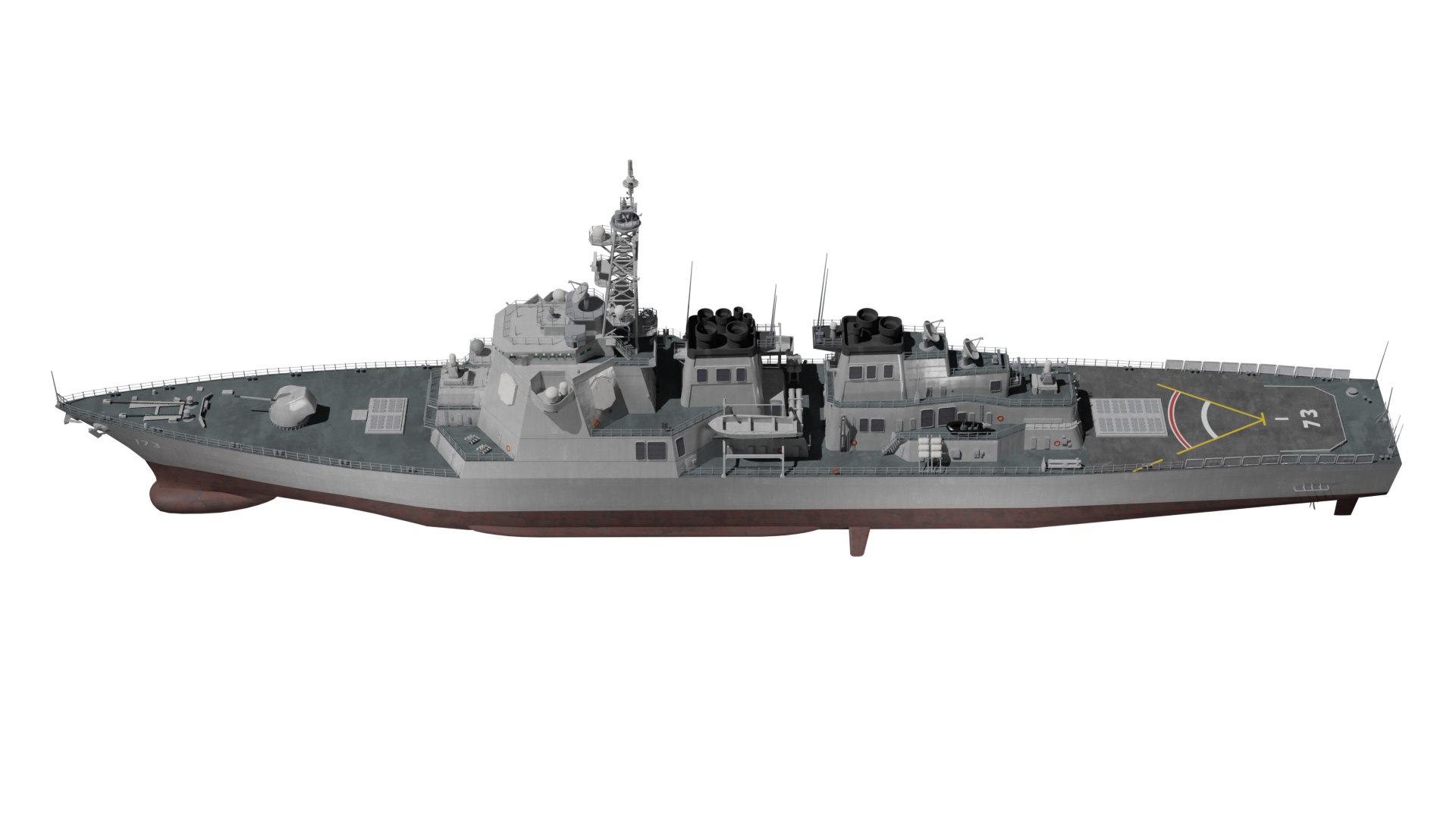 3D JMSDF Kongo class guild missile destroyer model - TurboSquid 2170383