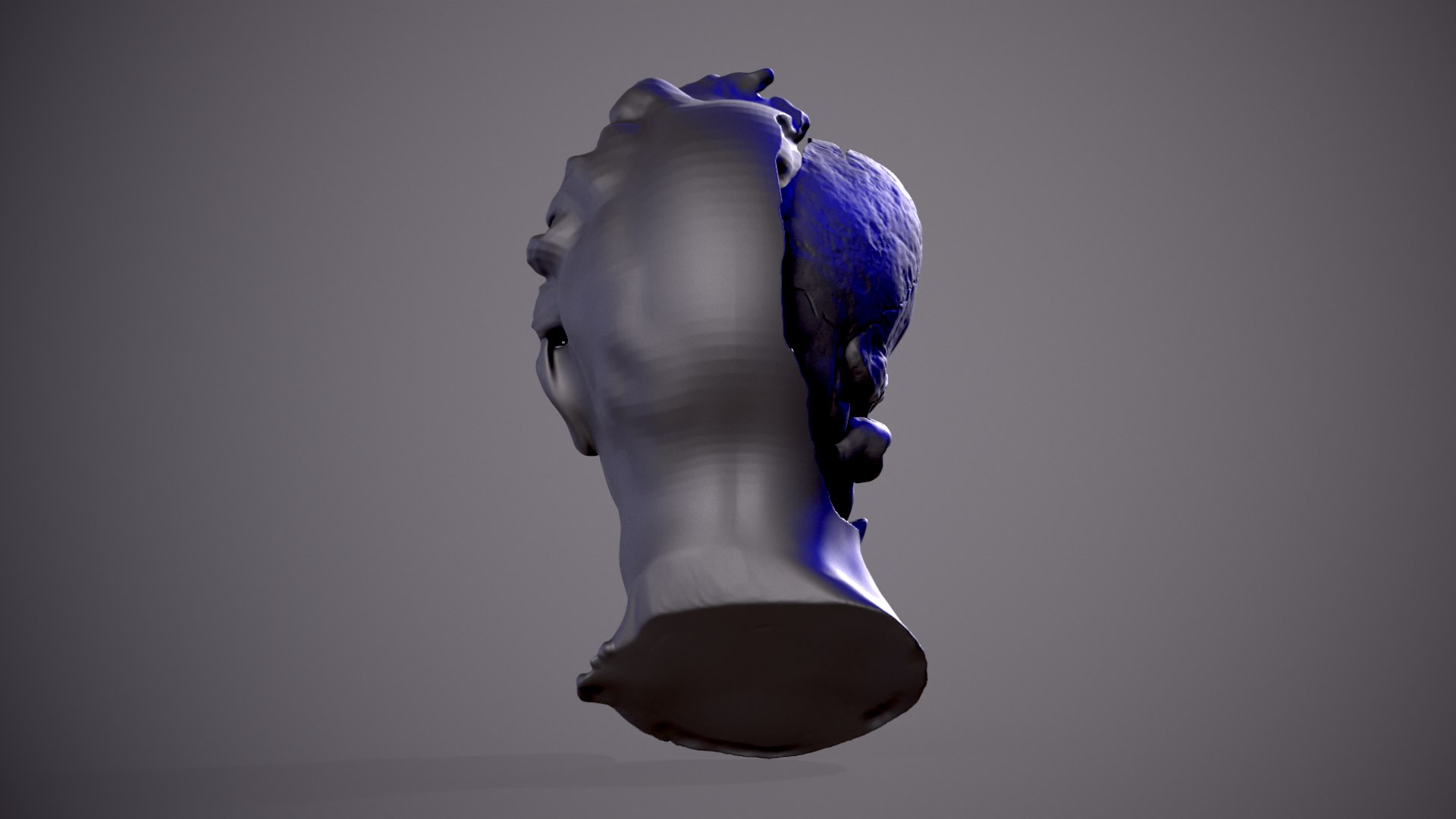 3D Half Head Half Skull 3D model - TurboSquid 2170492