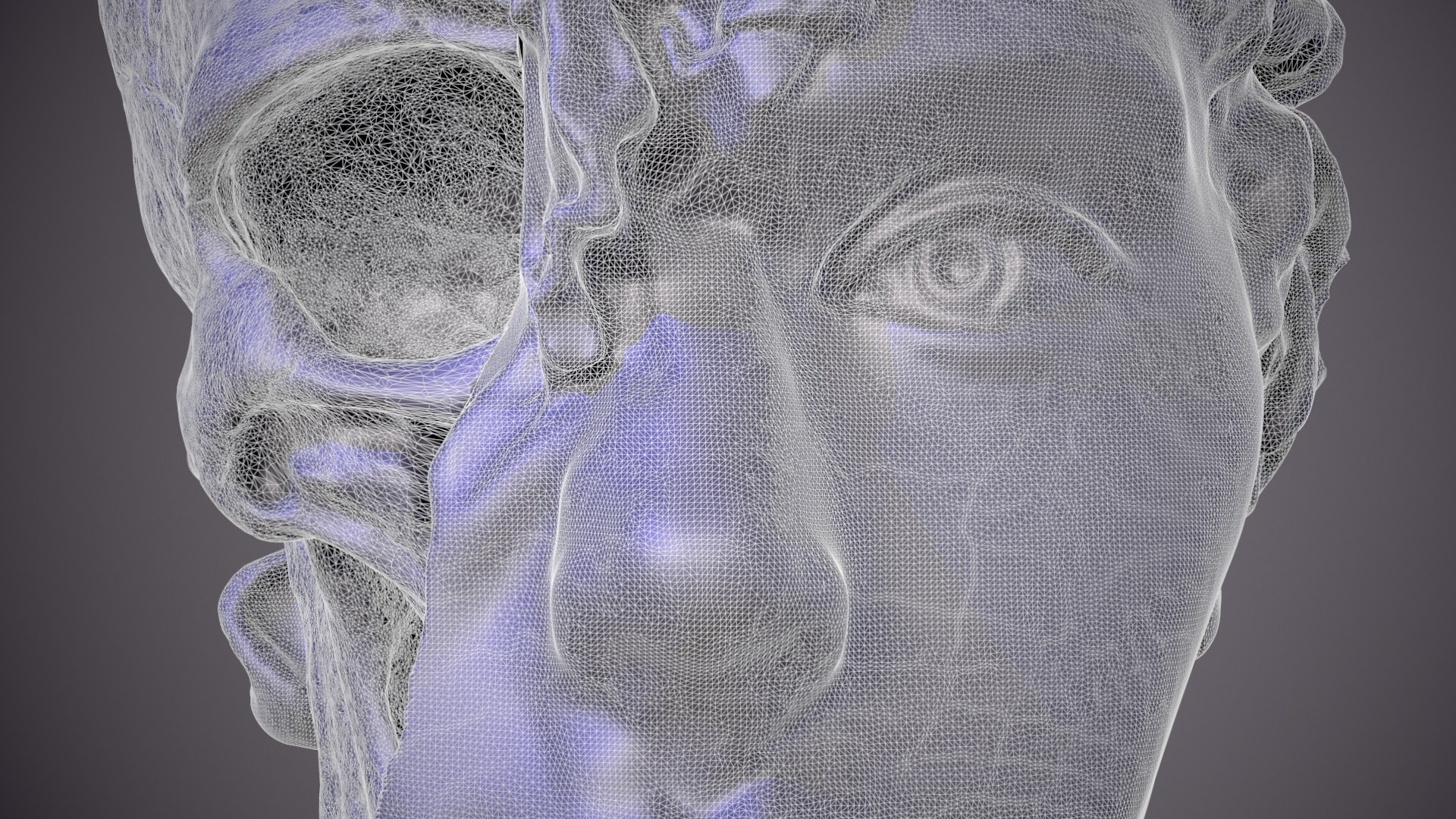 3D Half Head Half Skull 3D model - TurboSquid 2170492