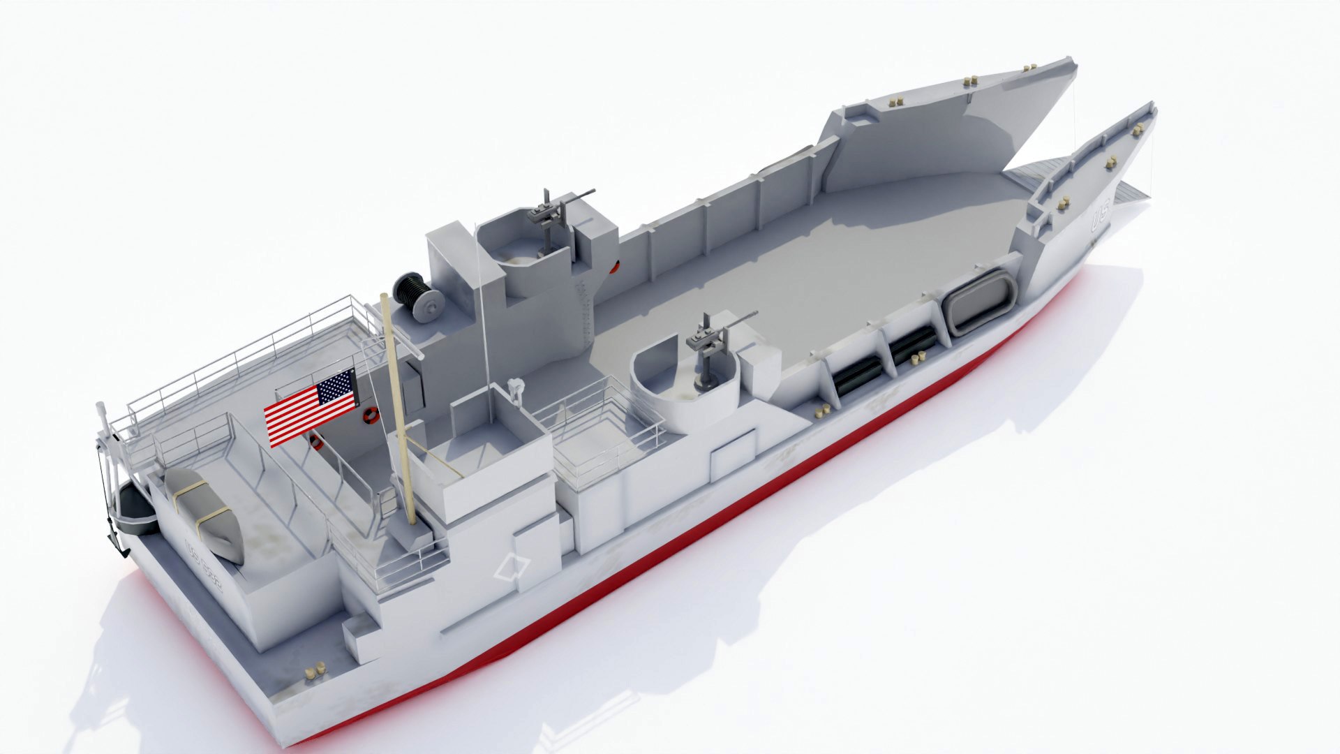 Lct Boat Mk Vi 3d Model