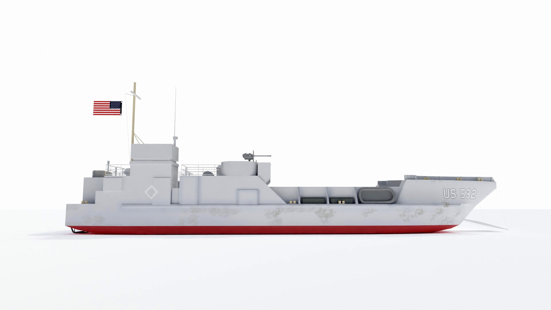 Lct Boat Mk Vi 3d Model