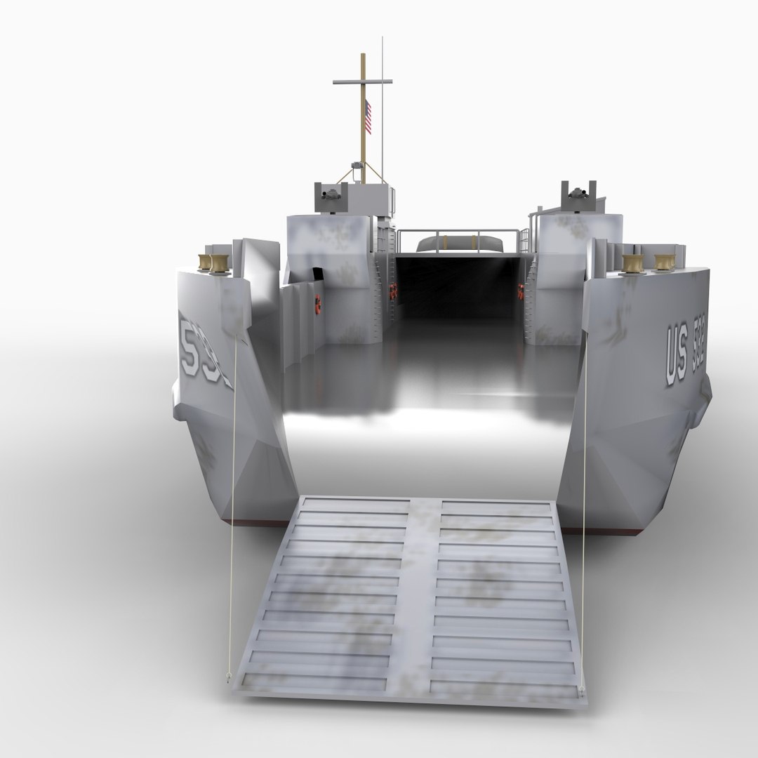 Lct Boat Mk Vi 3d Model