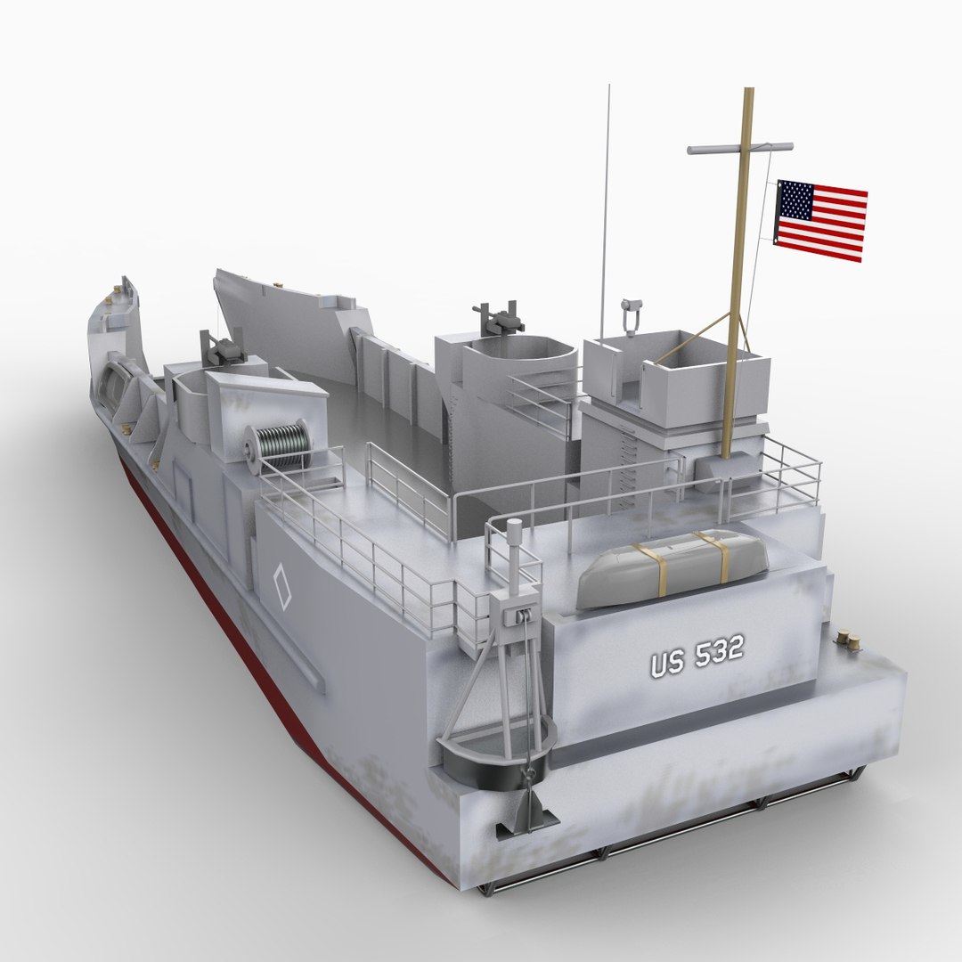 Lct Boat Mk Vi 3d Model