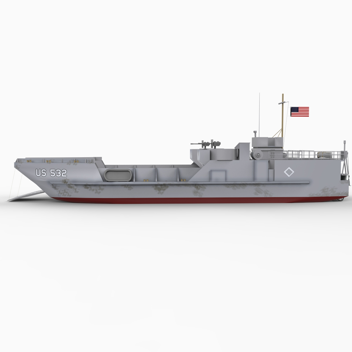 lct boat mk vi 3d model