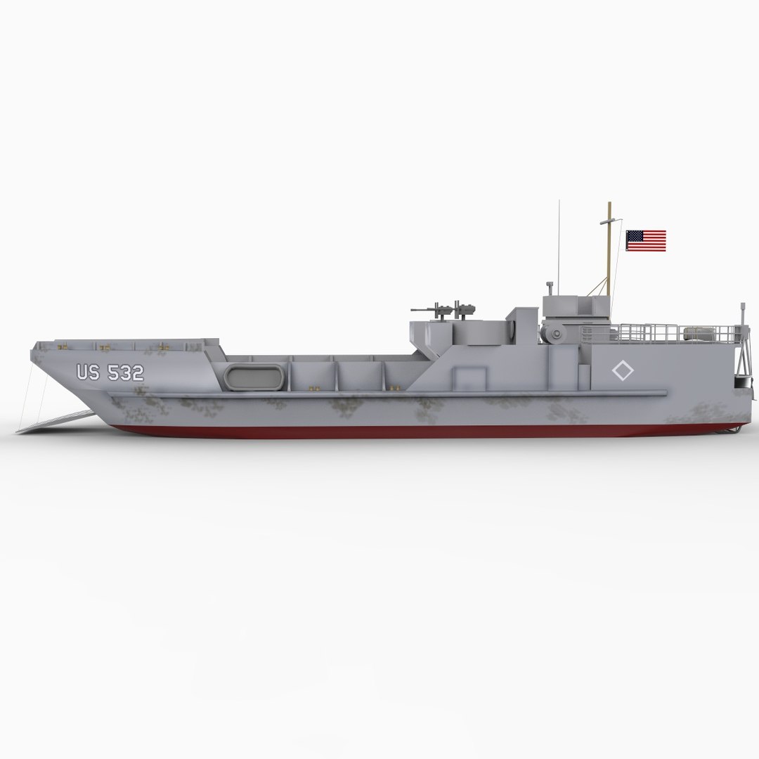 lct boat mk vi 3d model