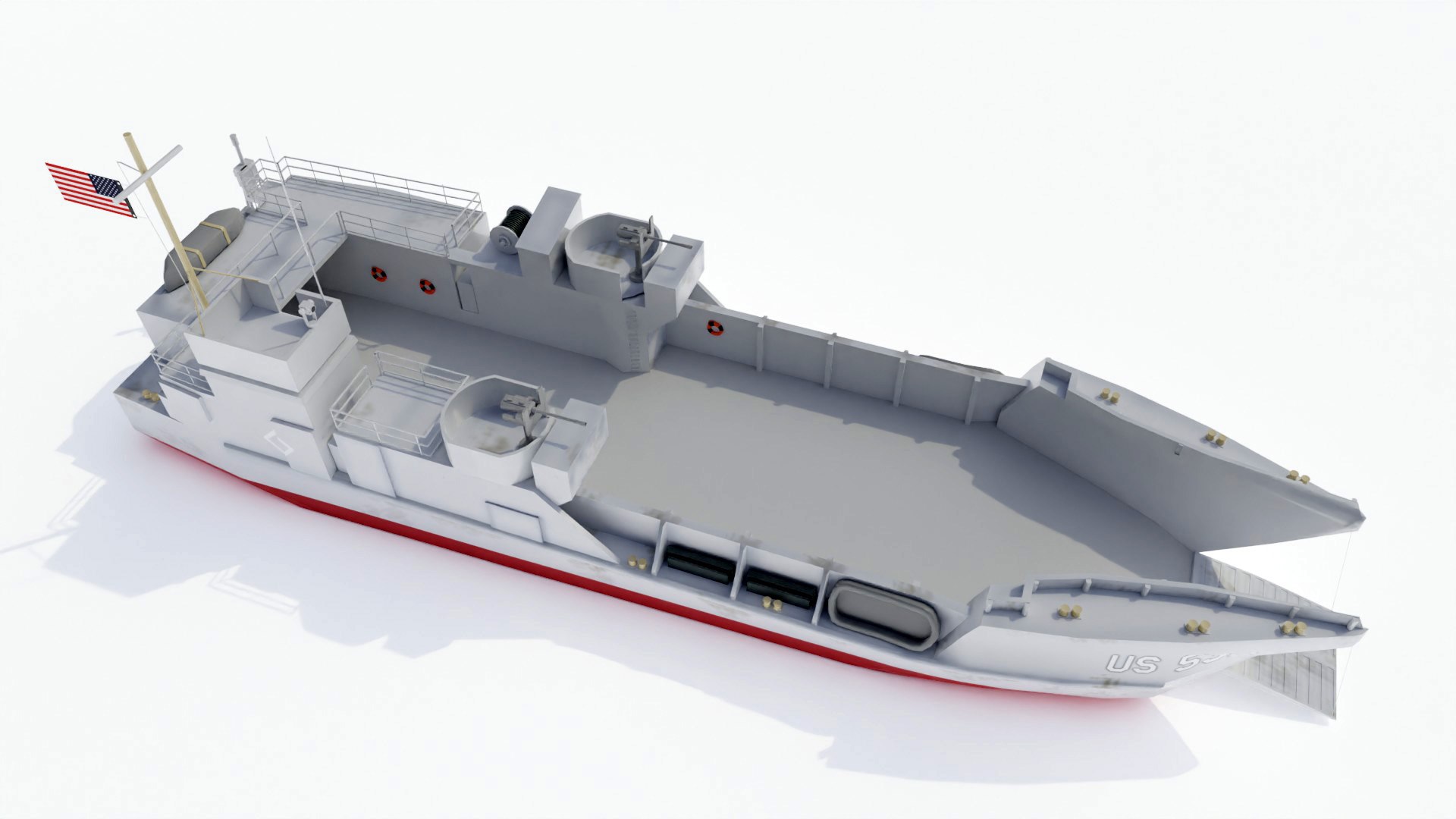 Lct Boat Mk Vi 3d Model