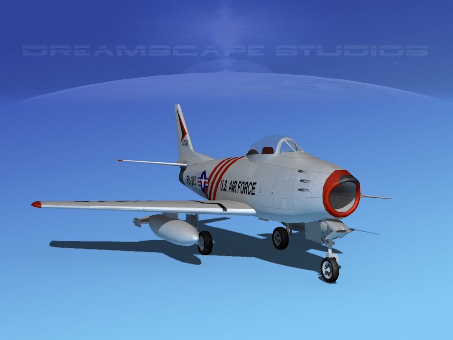 3d Model North American F-86 Sabre