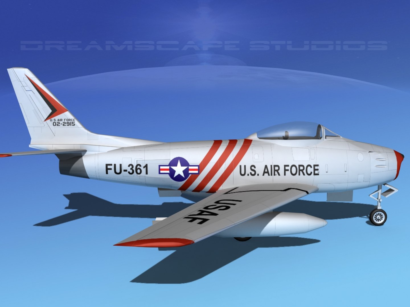 3d Model North American F-86 Sabre