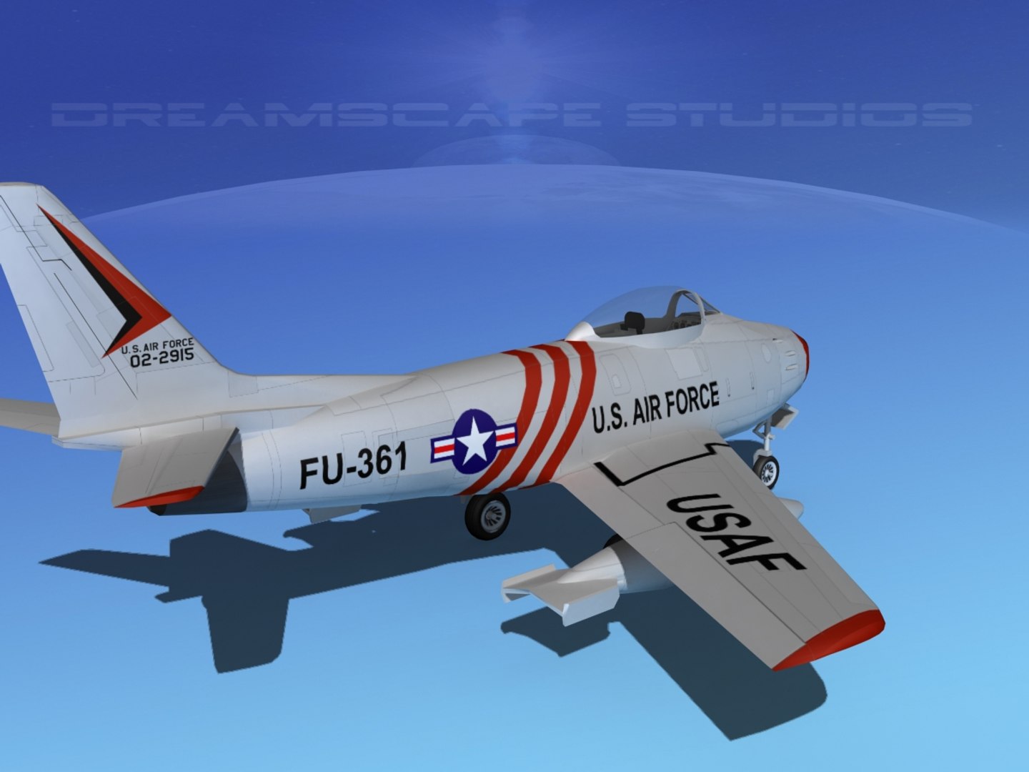 3d Model North American F-86 Sabre
